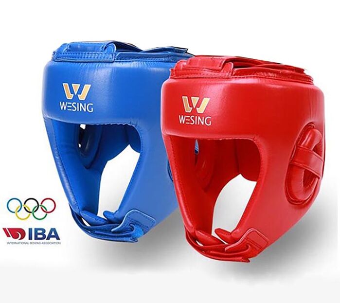 Wesing Leather Head Guard AIBA Approved